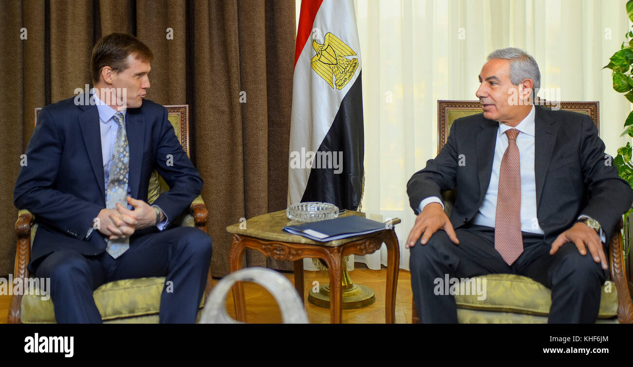 Cairo, Egypt. 16th Nov, 2017. Egyptian Minister of Trade and Industry ...