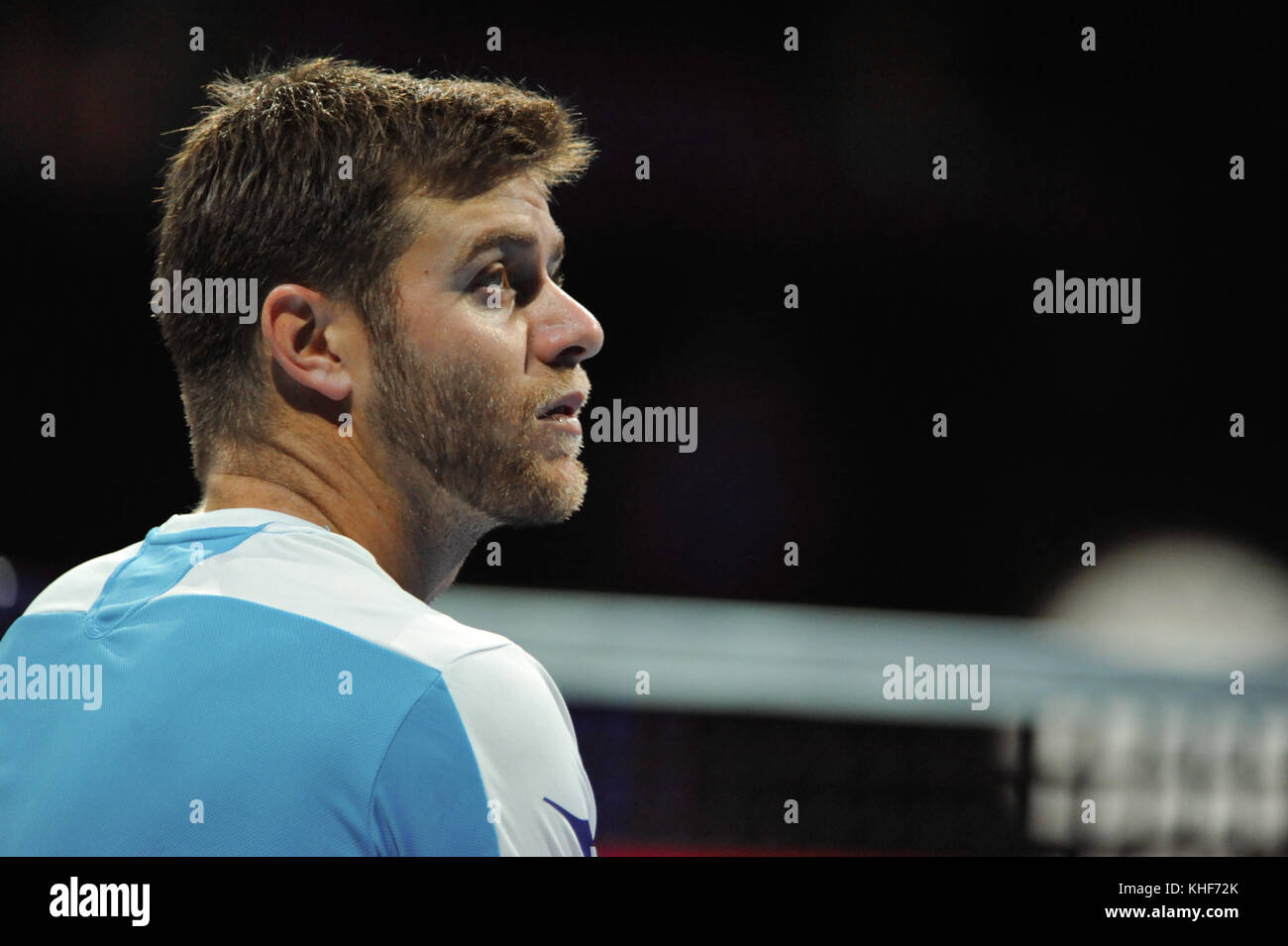 London, UK. 16th Nov, 2017. Michael Venus (NZL) competing in the ...