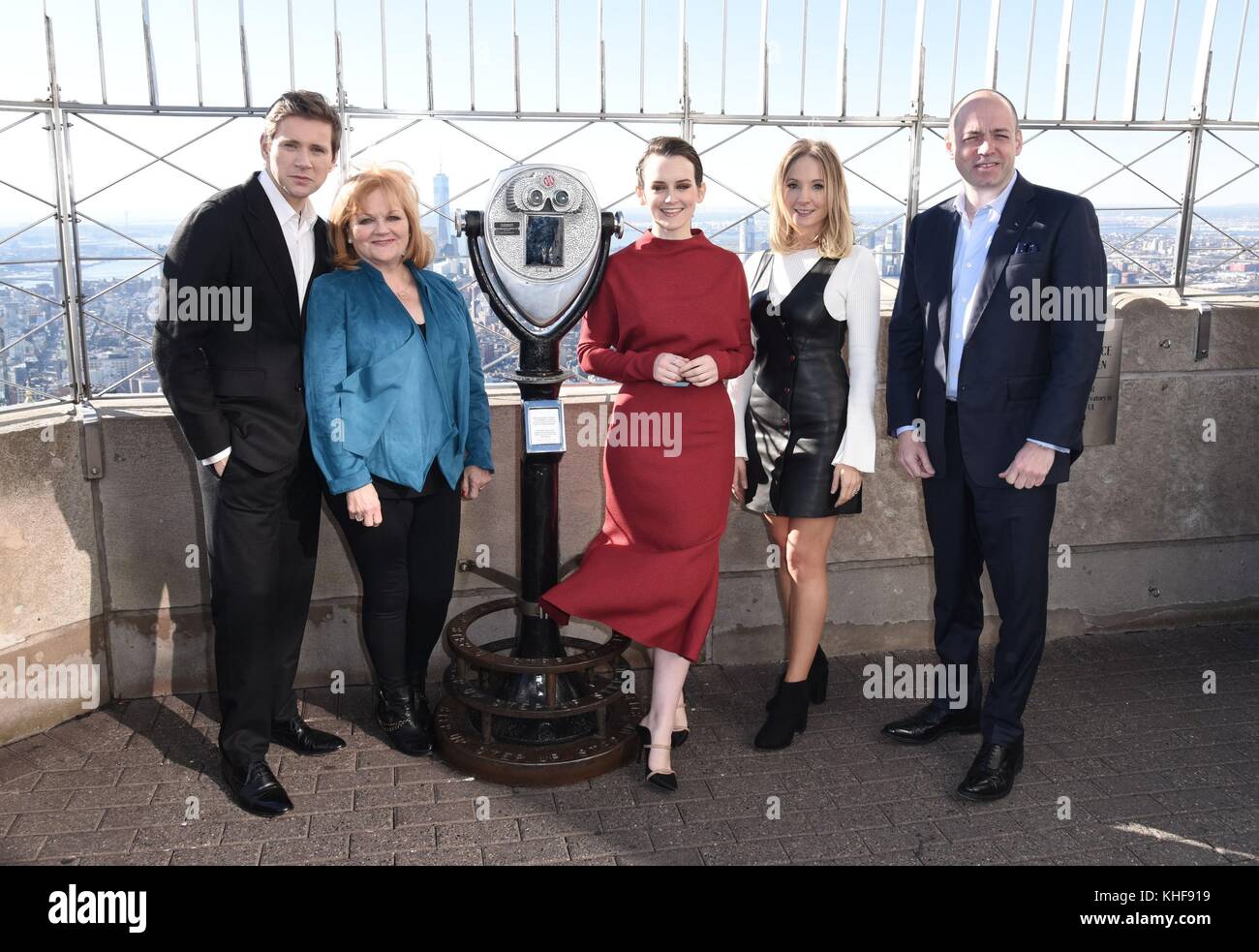 New York, NY, USA. 17th Nov, 2017. Allen Leech, Lesley Nicol, Sophie ...