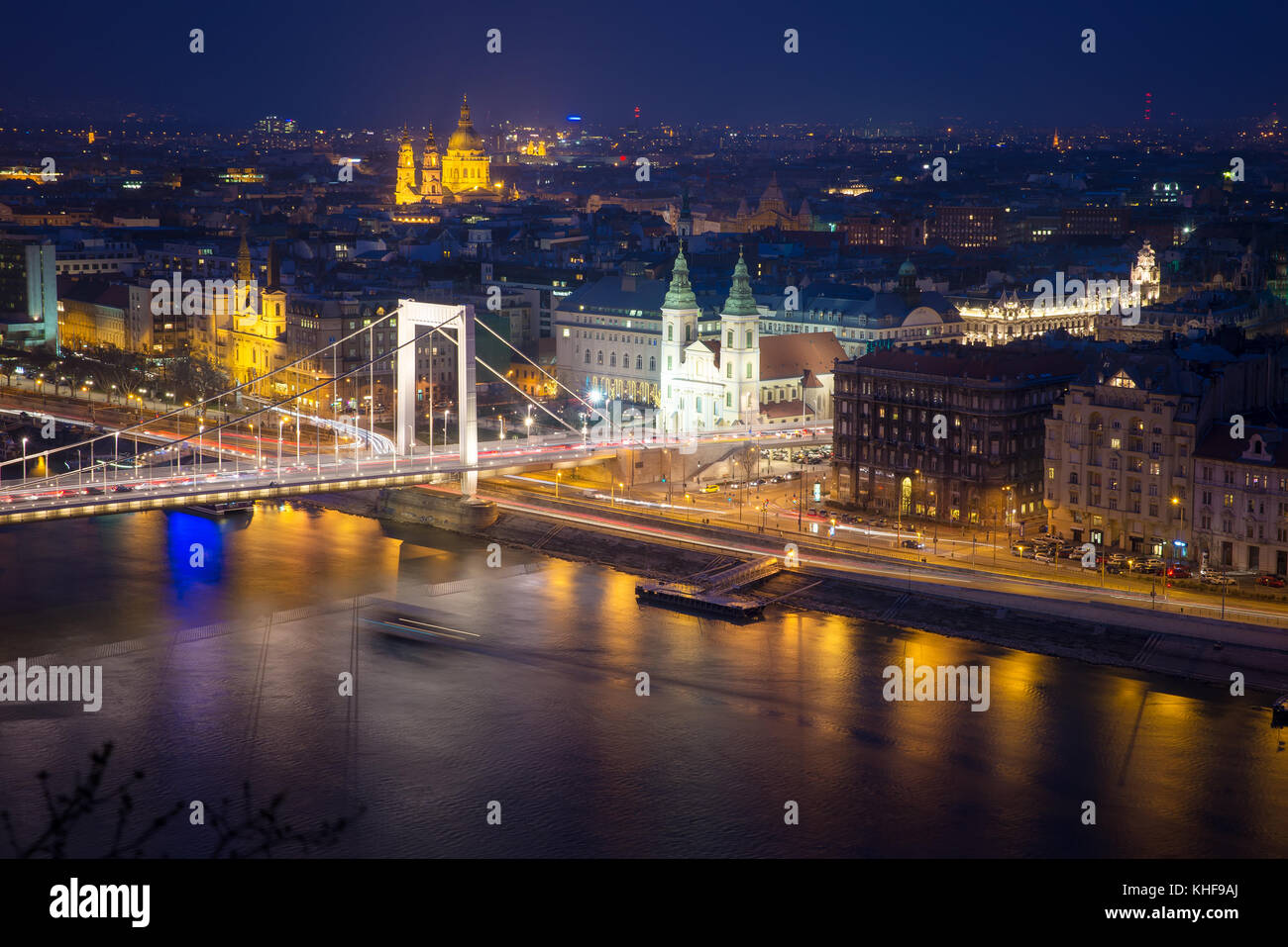 the Elisabeth Bridge Stock Photo - Alamy