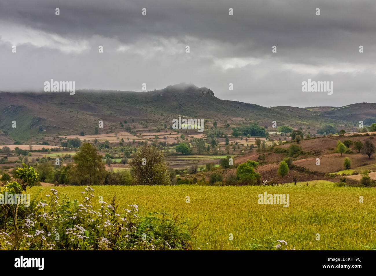 A rural agricultural landscape in Shan State, Myanmar Stock Photo - Alamy