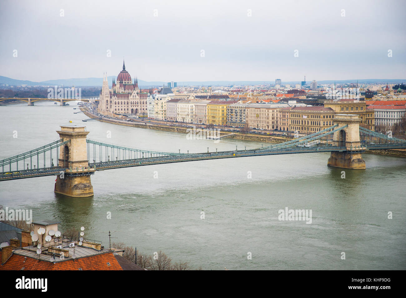 Chain Bridge at day Stock Photo - Alamy