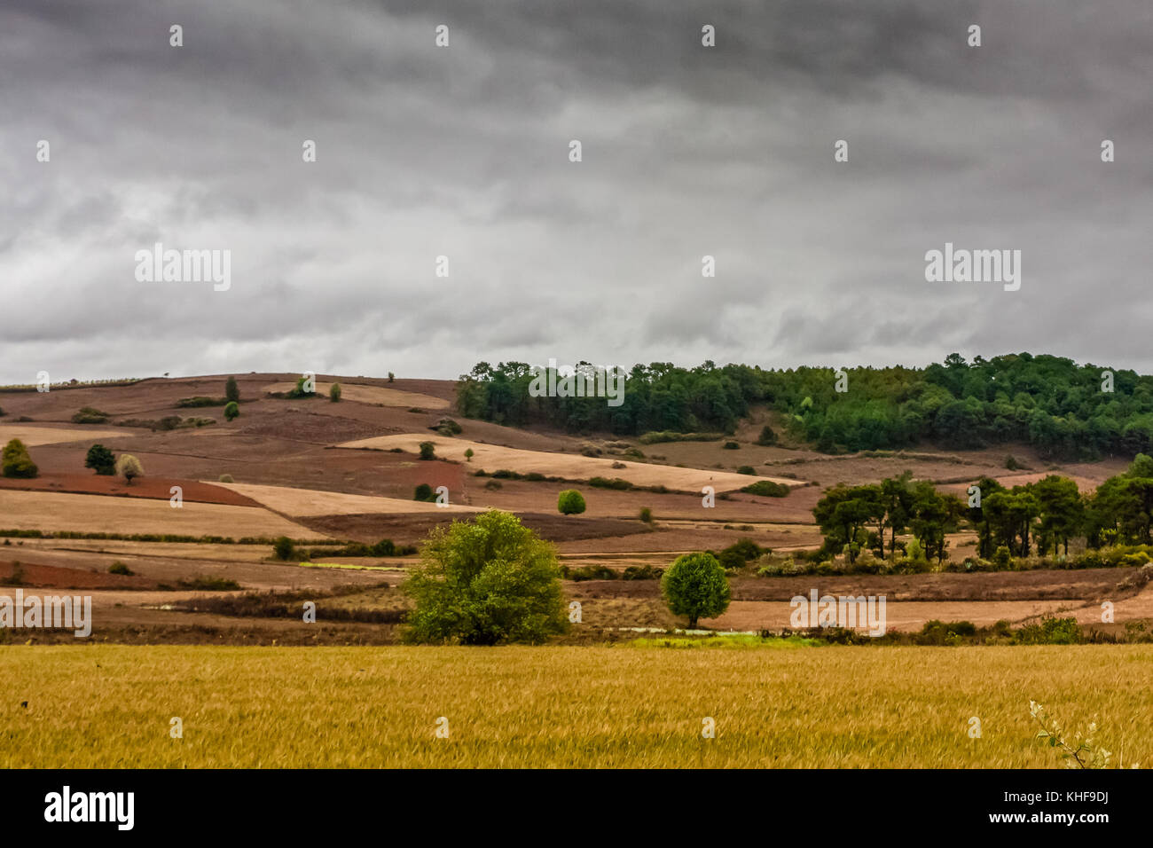 A rural agricultural landscape in Shan Province, Myanmar Stock Photo ...