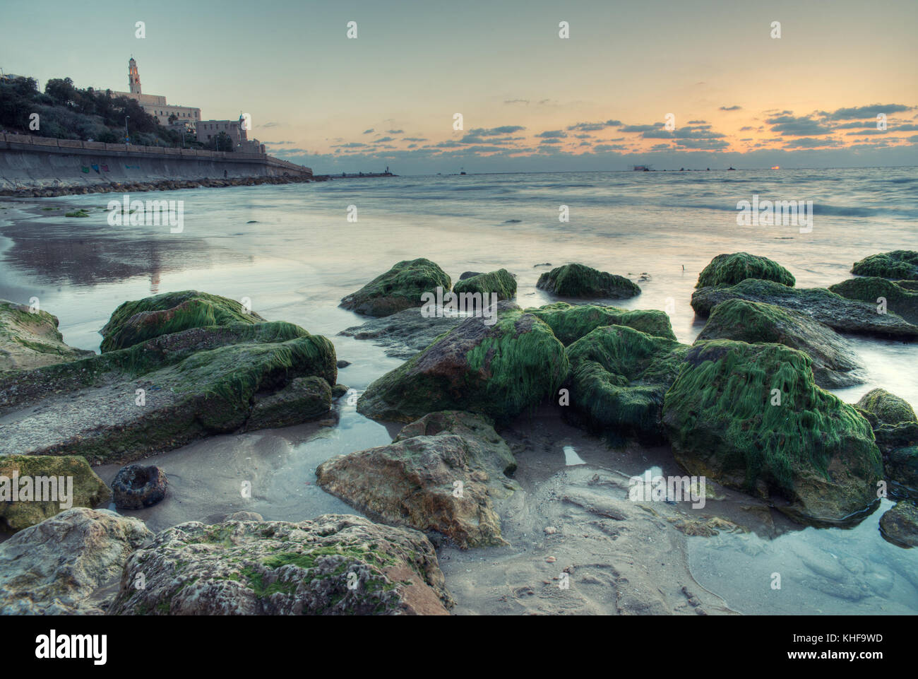 Tel Aviv at sunset Stock Photo - Alamy