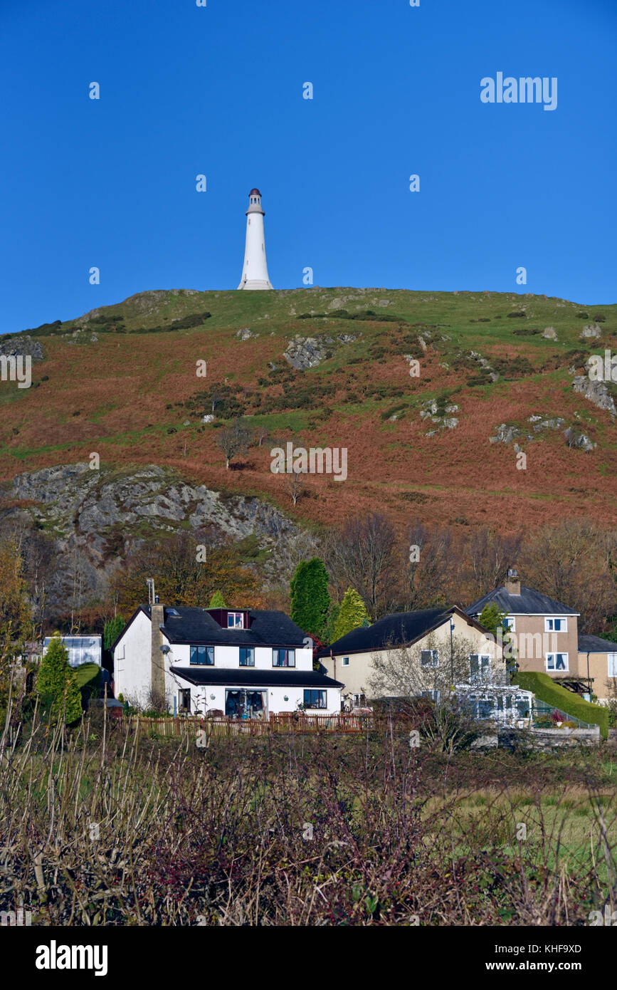 The Sir John Barrow Monument, Hoad Hill, Ulverston, Cumbria, England ...