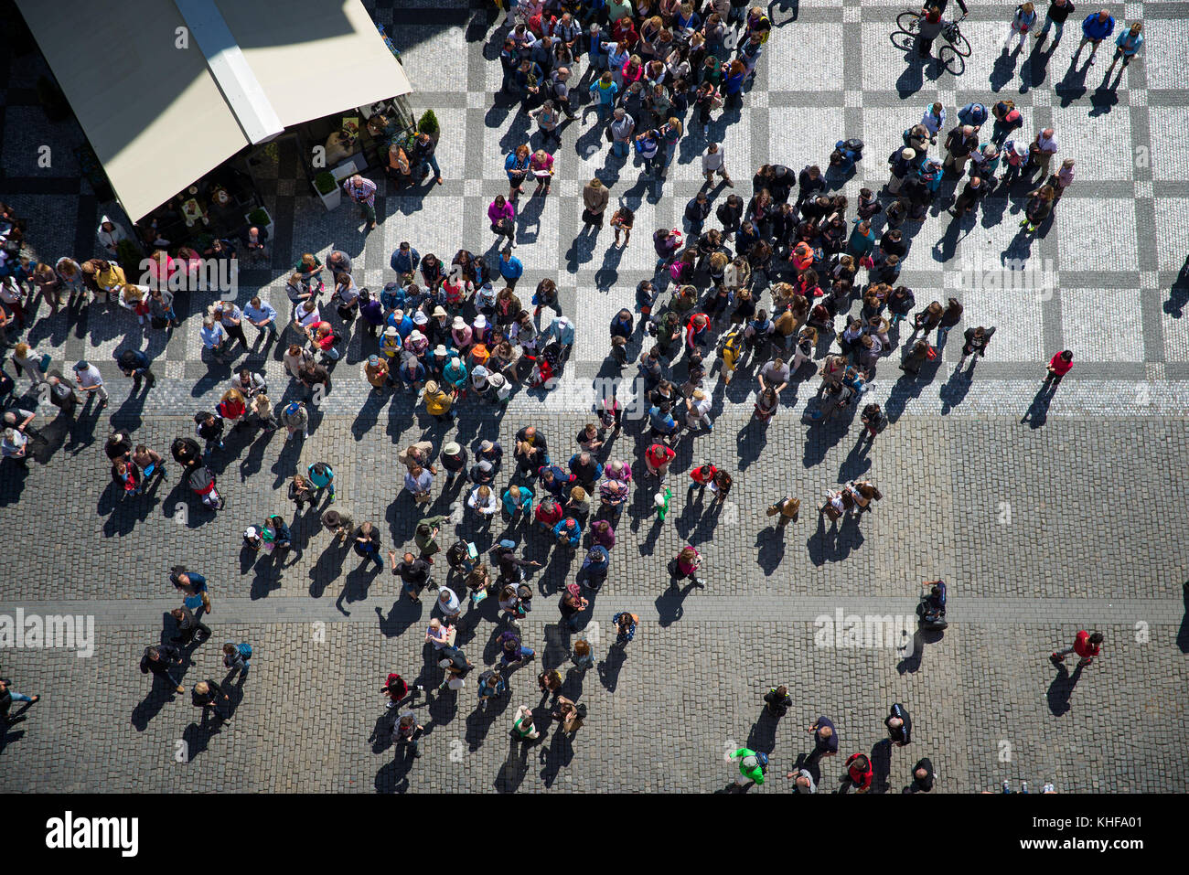 Crowd of people top view hi-res stock photography and images - Alamy