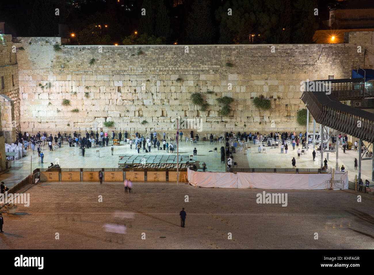 Wailing Wall At Night