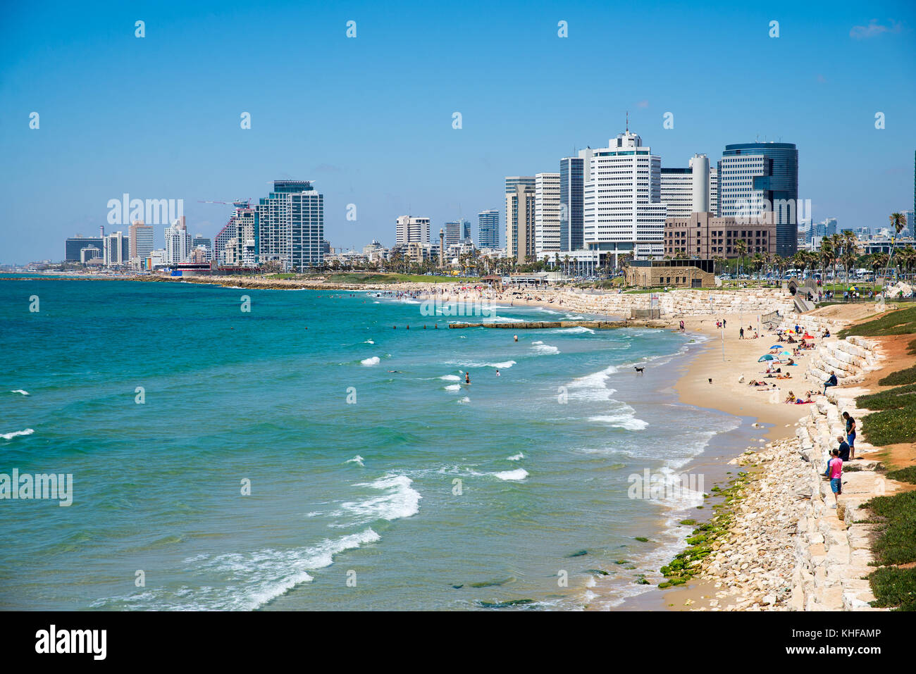 Panorama waterfront tel aviv hi-res stock photography and images - Alamy