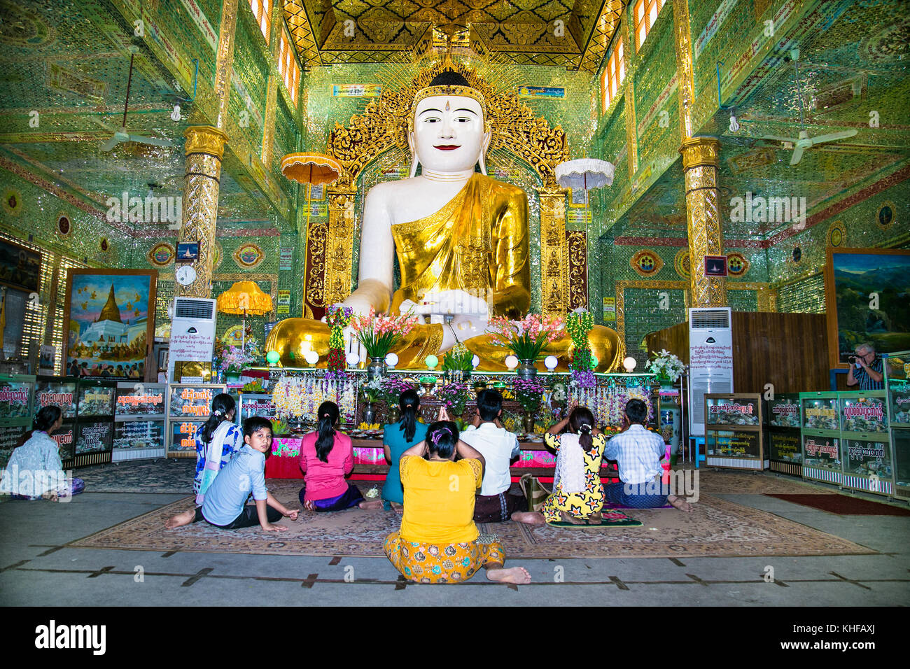 Traditional burmese asian people art architecture culture religion ...