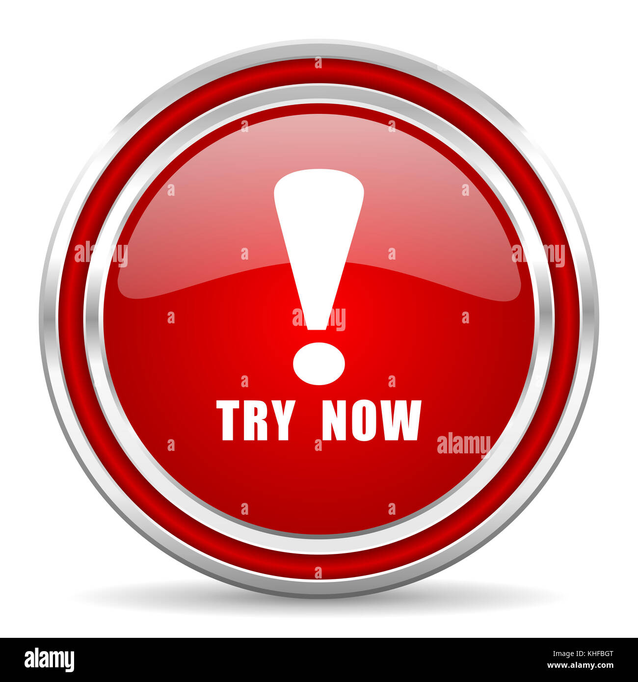 Try now red silver metallic chrome border web and mobile phone icon on ...