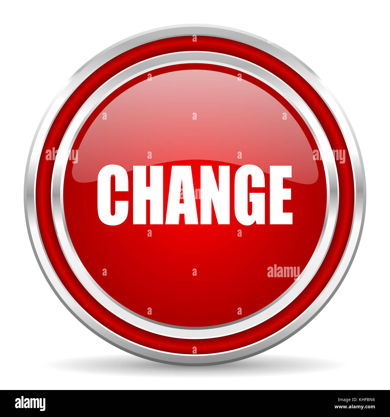 Change red silver metallic chrome border web and mobile phone icon on ...