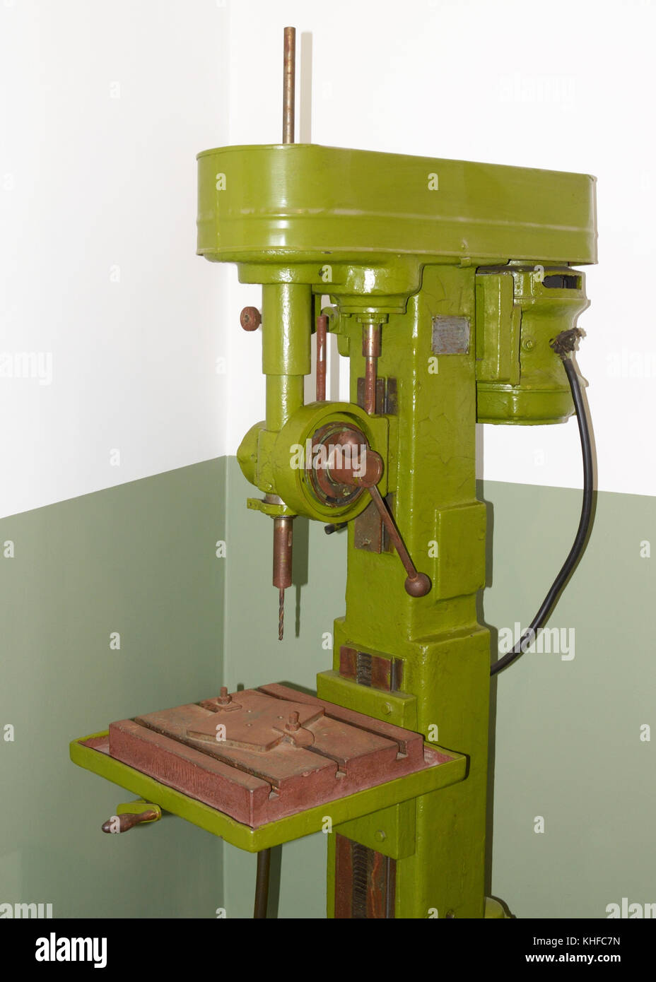 Machine for drilling in one of the shops production Stock Photo - Alamy