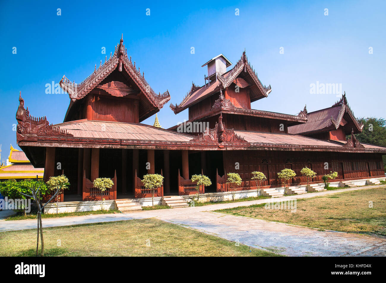 The Royal palace in Mandalay, Myanmar.(Burma Stock Photo - Alamy