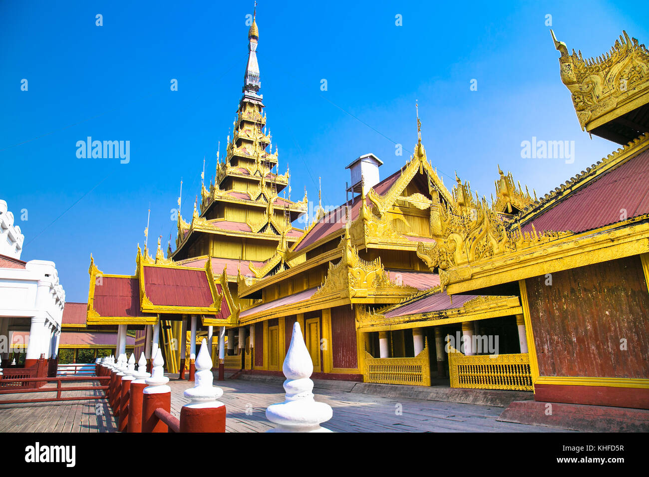 The Royal palace in Mandalay, Myanmar.(Burma Stock Photo - Alamy