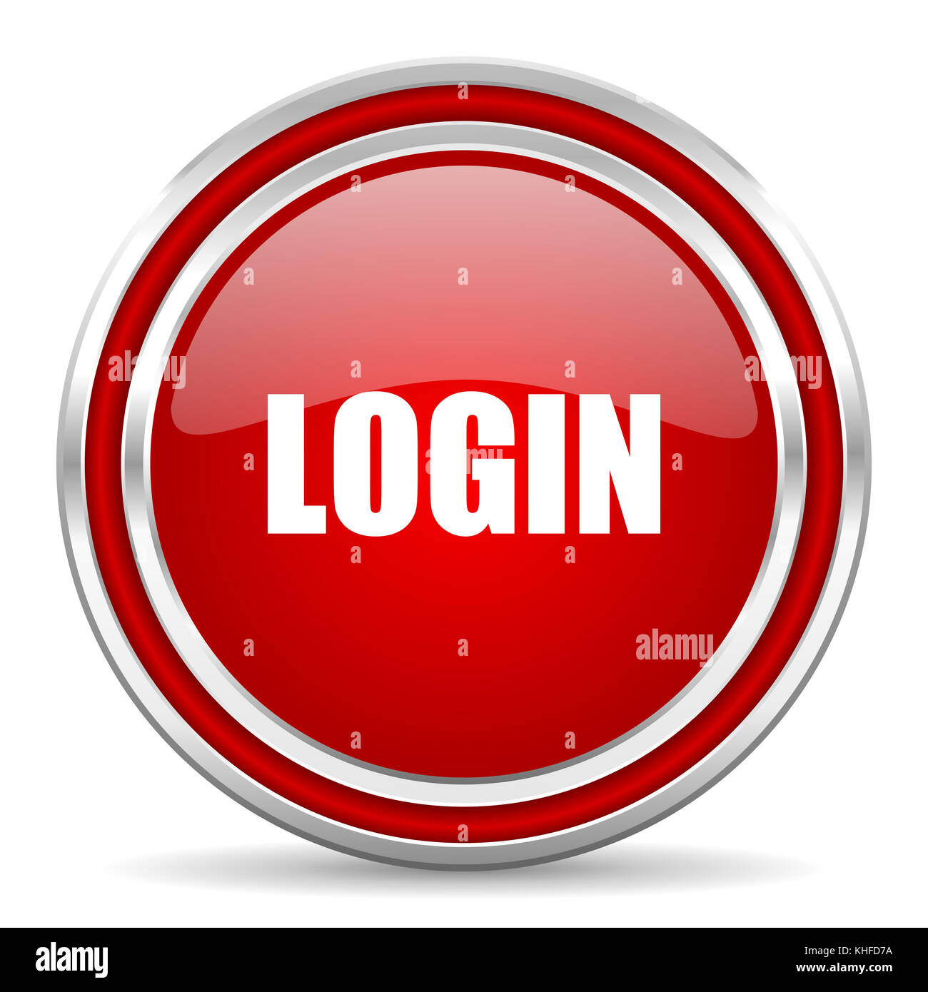 Red Login Button