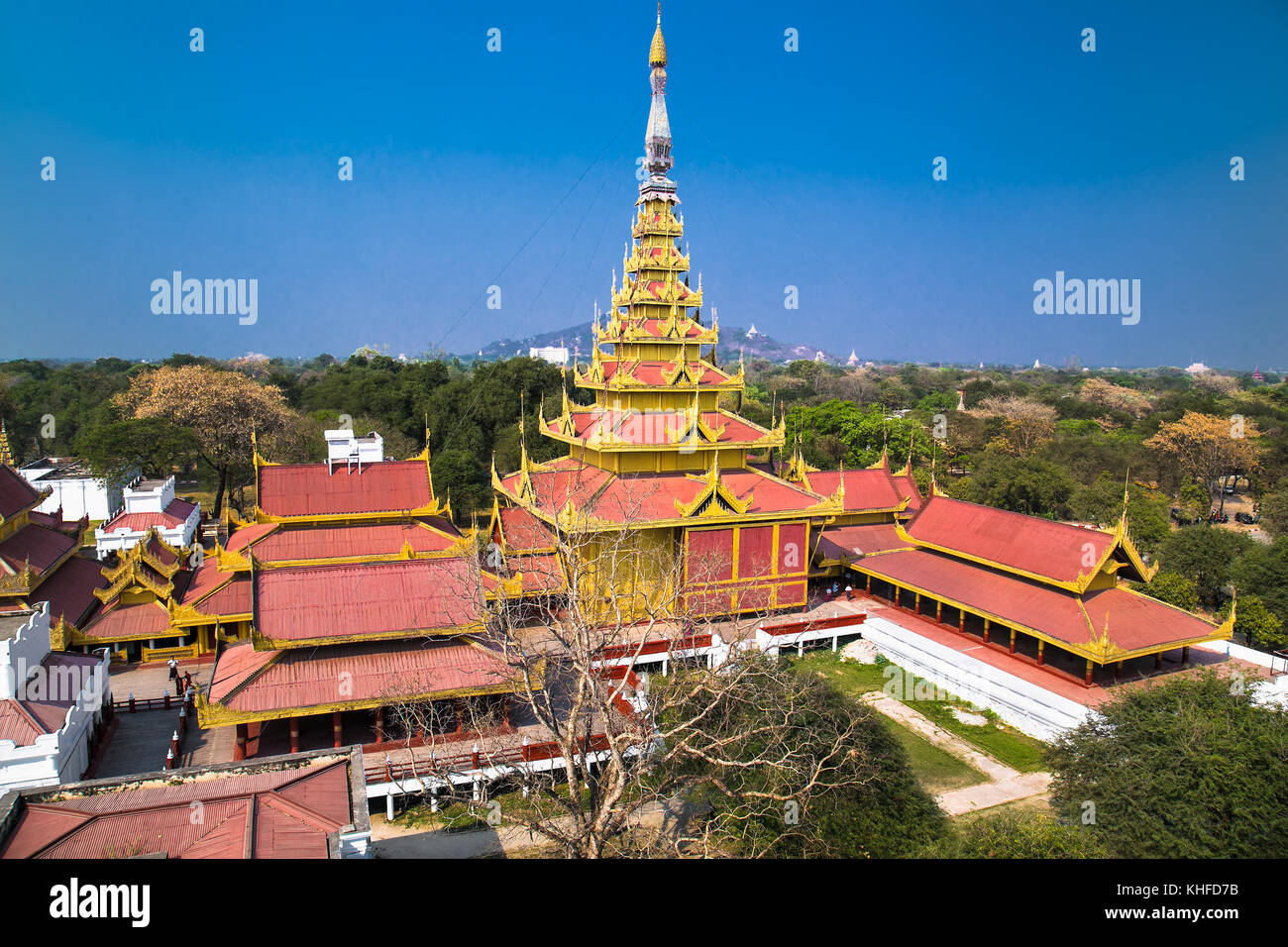 The Royal palace in Mandalay, Myanmar.(Burma Stock Photo - Alamy