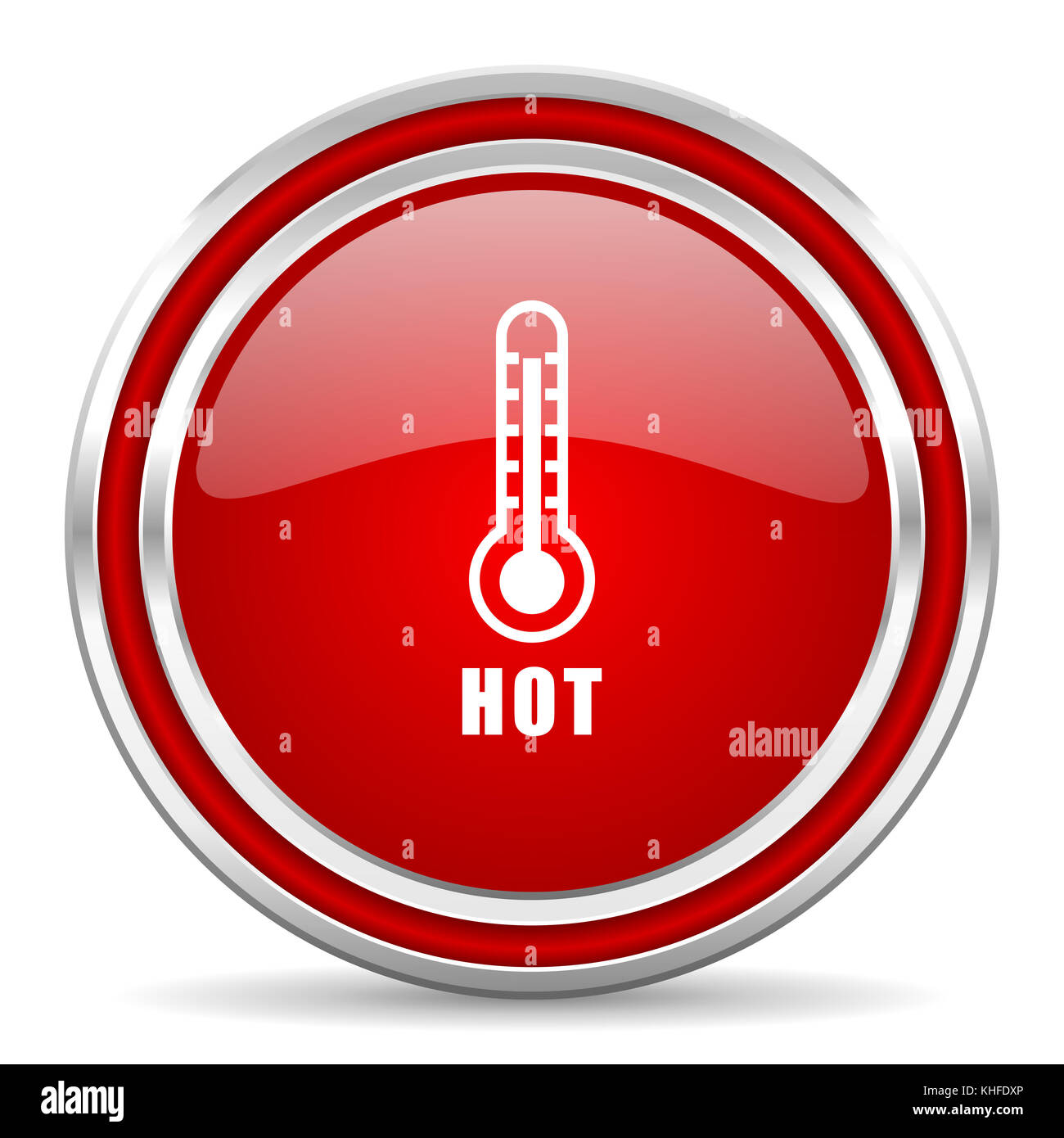 Hot temperature red silver metallic chrome border web and mobile phone ...