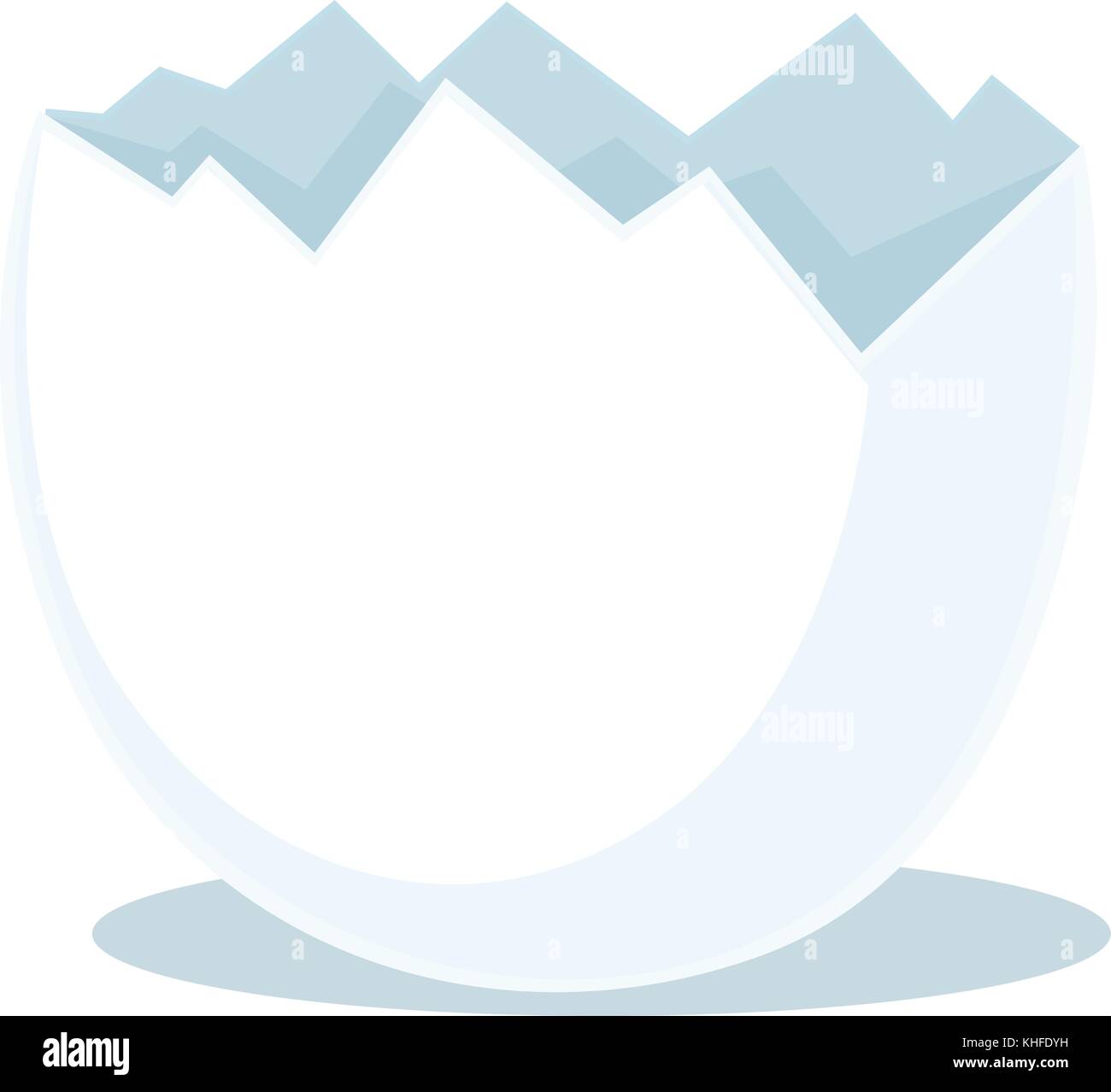 broken eggshell - vector illustration Stock Vector Image & Art - Alamy