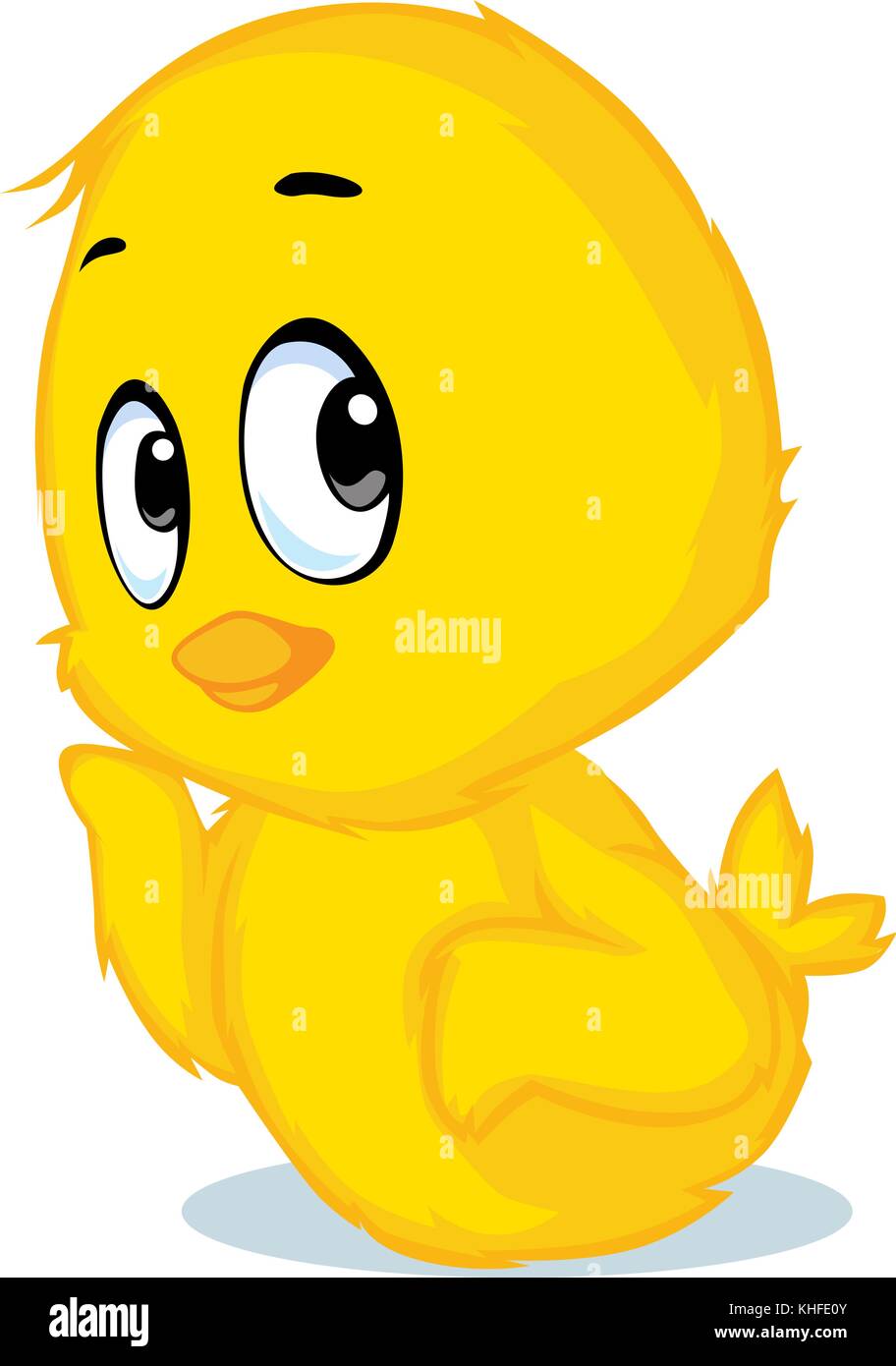 cute chicken cartoon - vector illustration Stock Vector Image & Art - Alamy