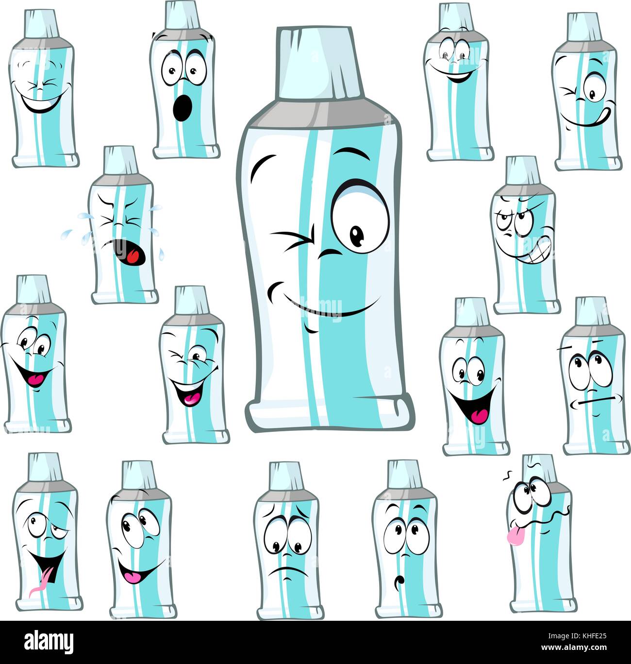 funny tube cartoon - vector illustration Stock Vector Image & Art - Alamy