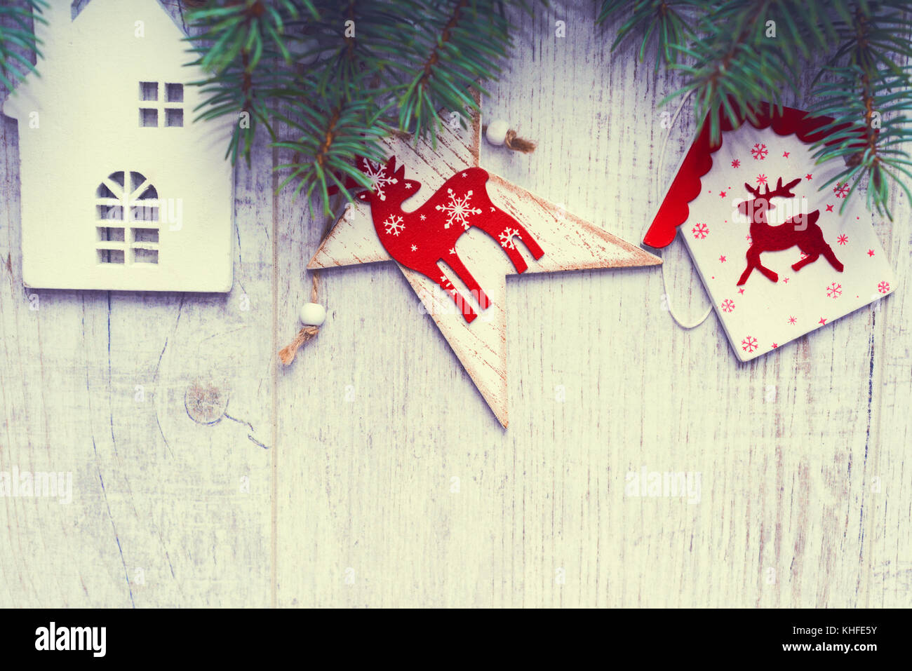 Christmas vintage background Stock Photo - Alamy