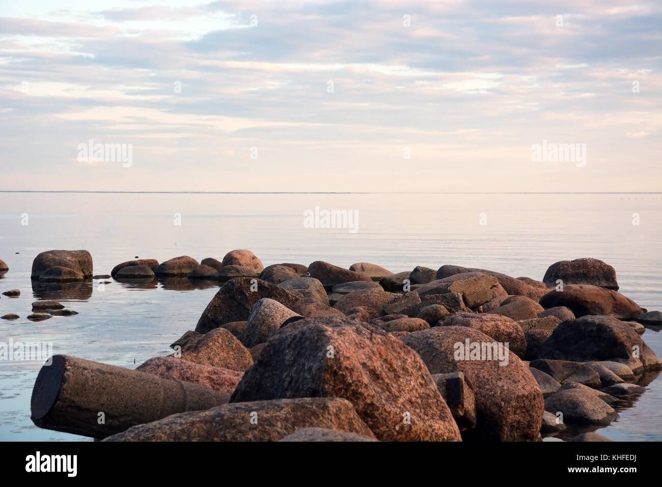 Evening at the sea Stock Photo - Alamy