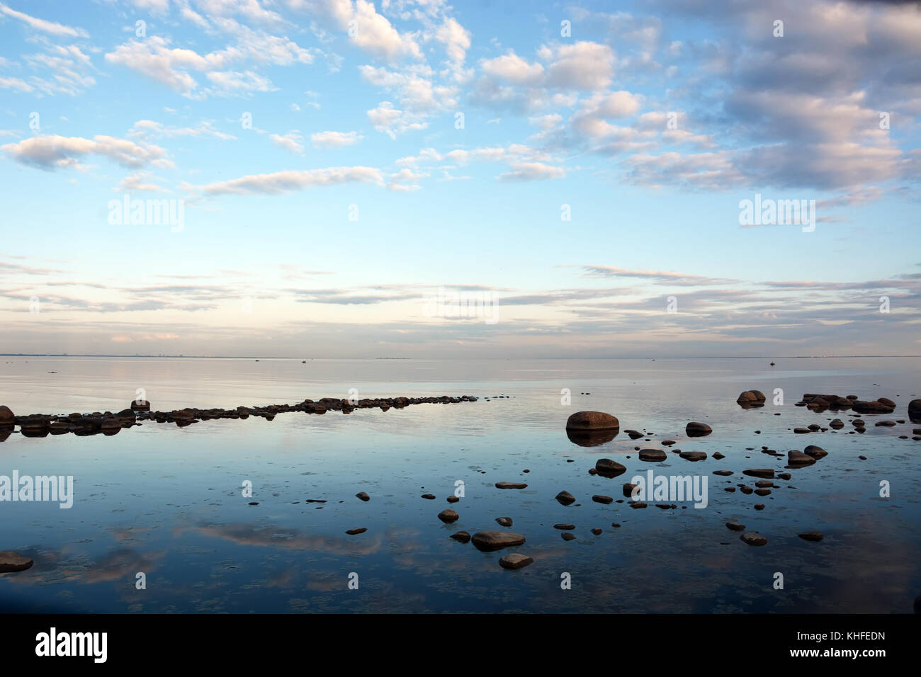 Evening at the sea Stock Photo - Alamy