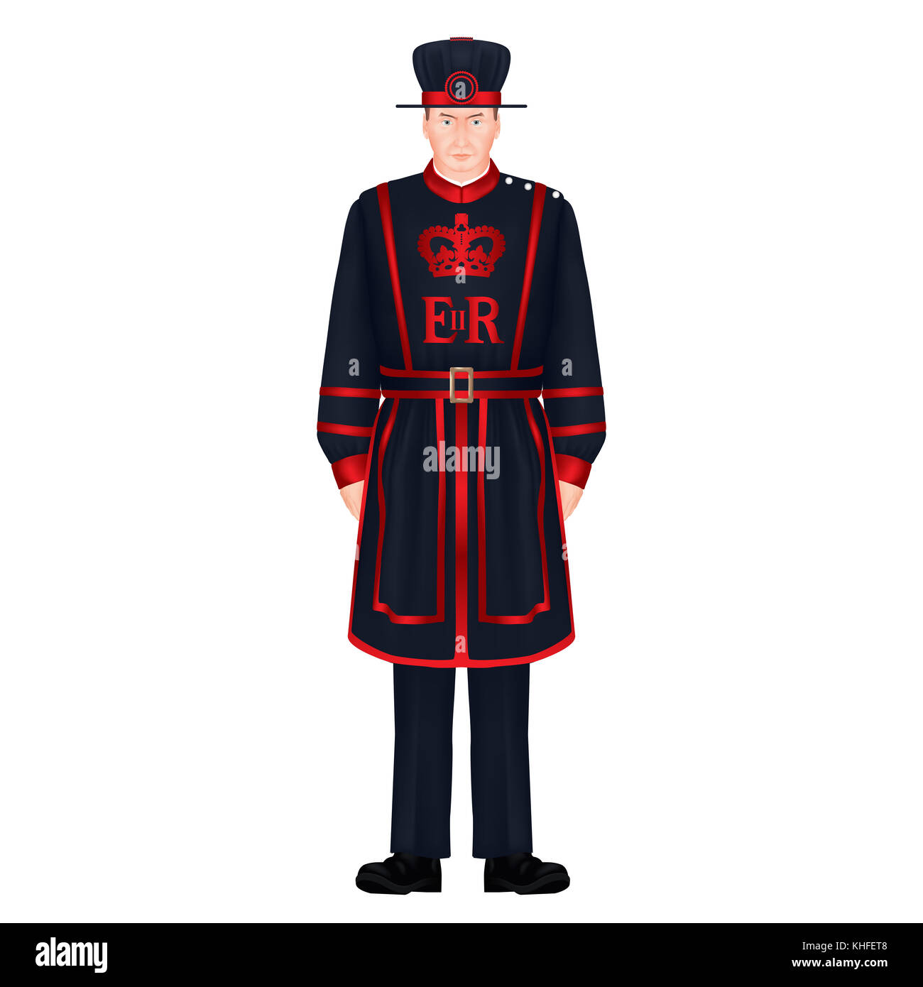 Beefeater soldier - Yeoman warder - Royal guard - London character ...