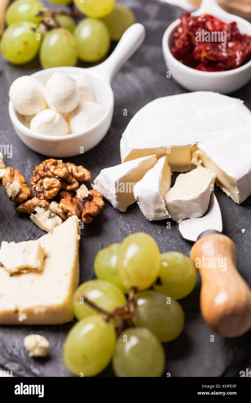 Cheese delicious plate Stock Photo - Alamy