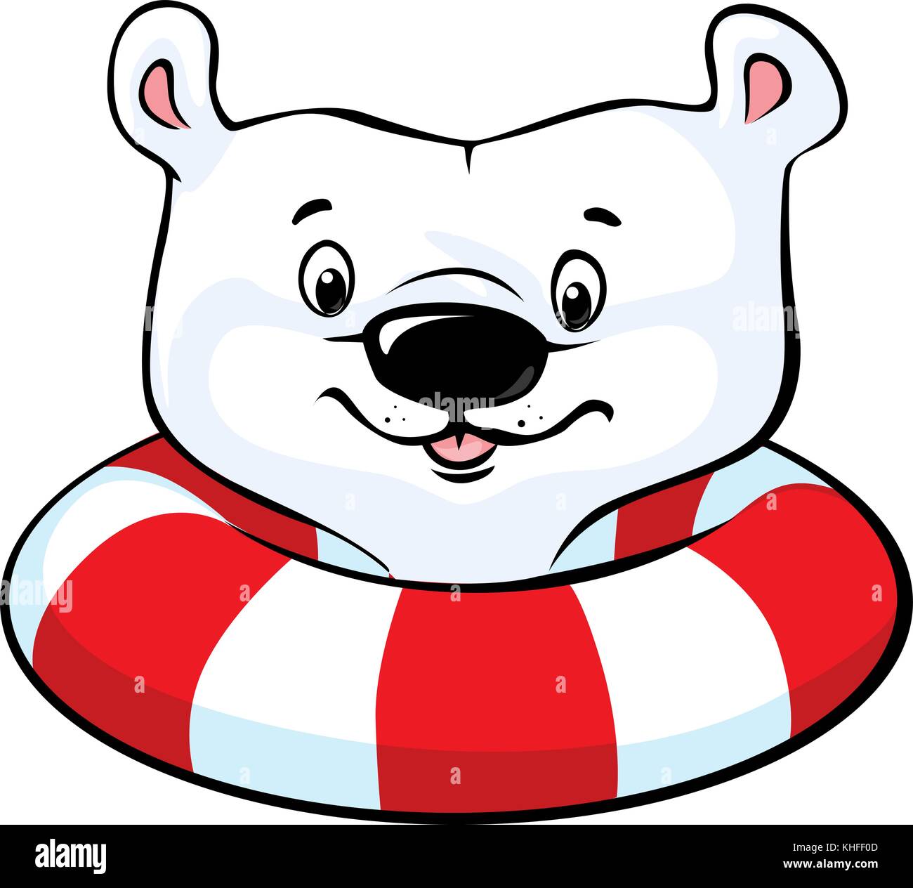 Cartoon Bear Swim