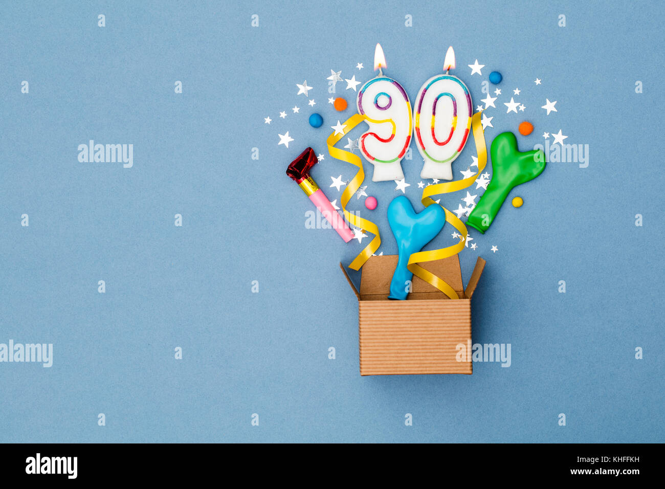 90th birthday balloon hi-res stock photography and images - Alamy