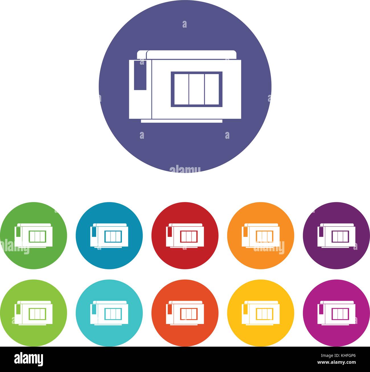 Inkjet printer cartridge set icons Stock Vector Image & Art - Alamy
