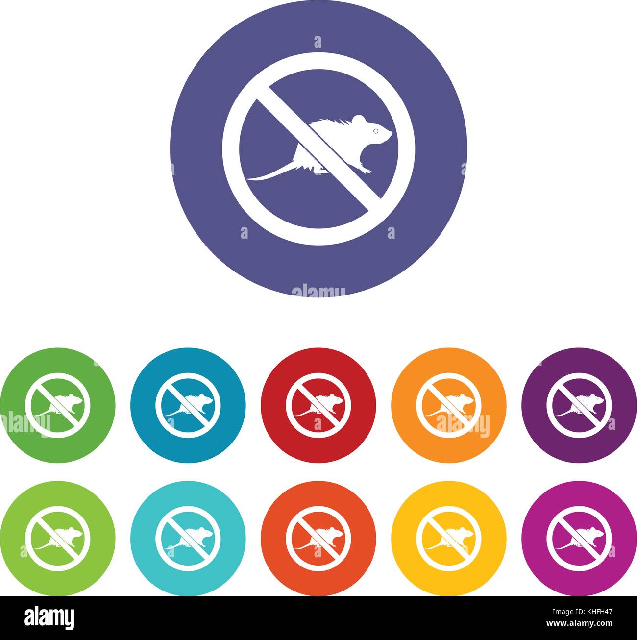 No rats sign set icons Stock Vector Image & Art - Alamy