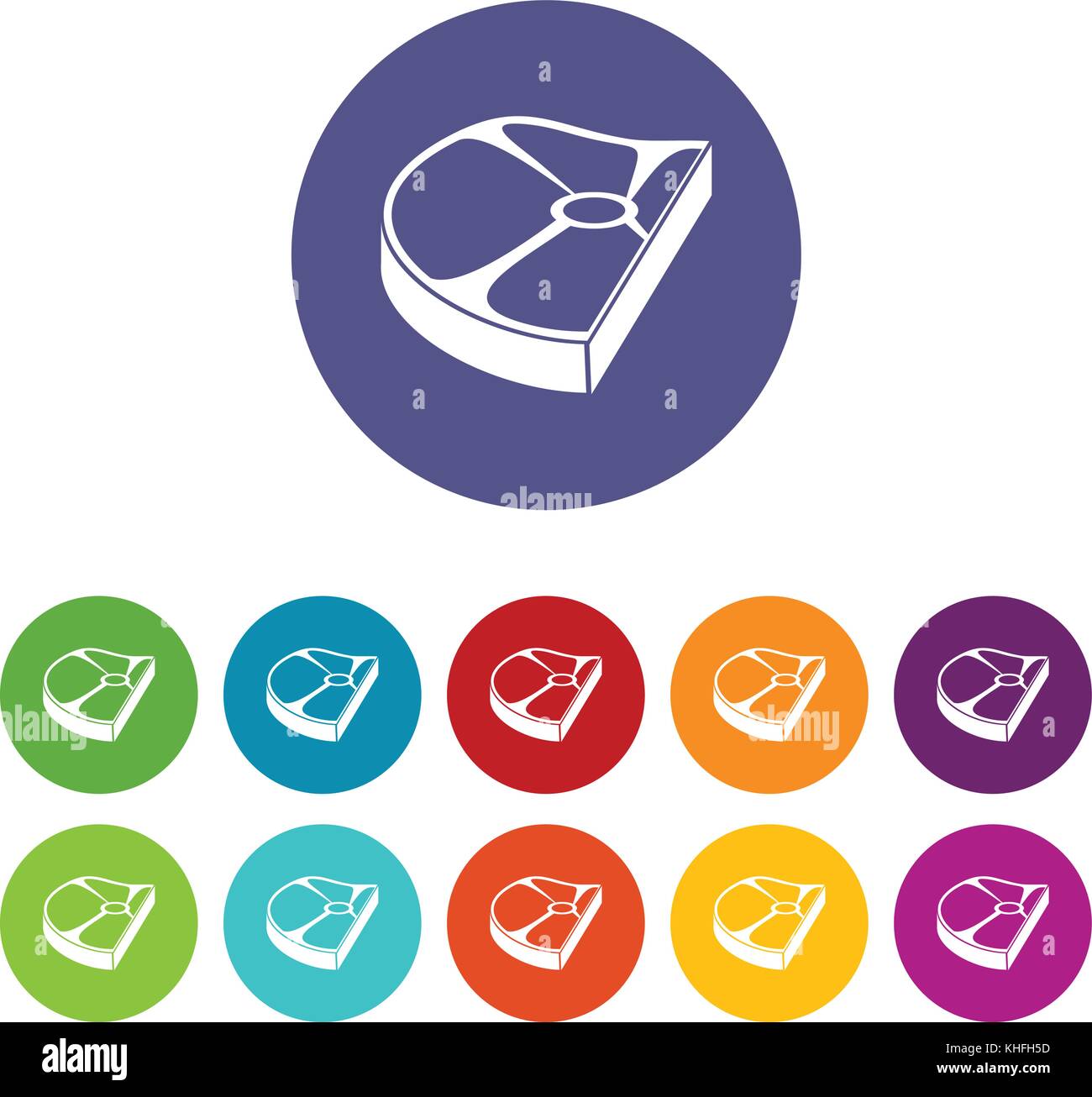 Steak set icons Stock Vector Image & Art - Alamy