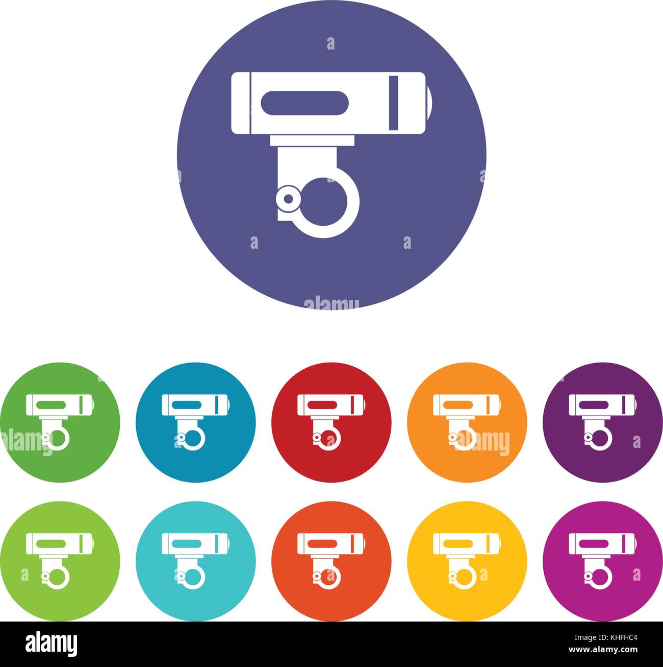 Bike light set icons Stock Vector Image & Art - Alamy