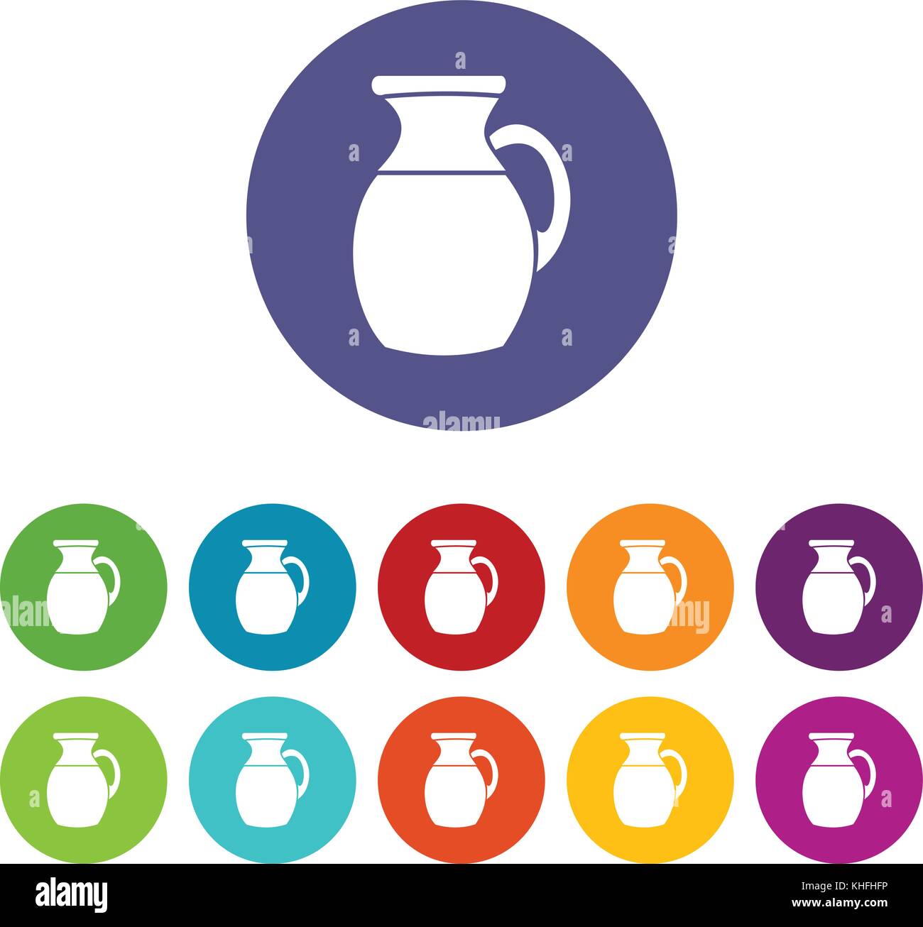Jug of milk set icons Stock Vector Image & Art - Alamy