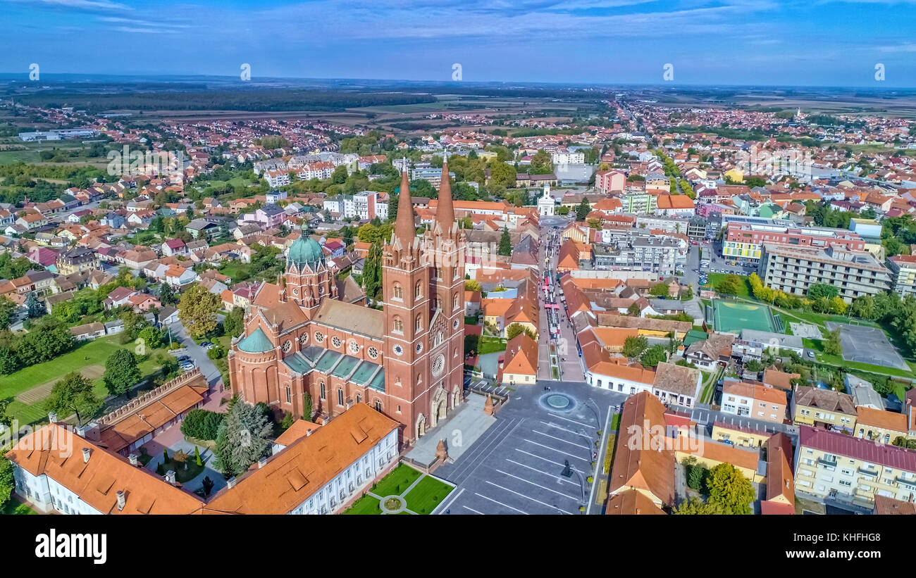 Aerial view dakovo cathedral basilica hi-res stock photography and ...