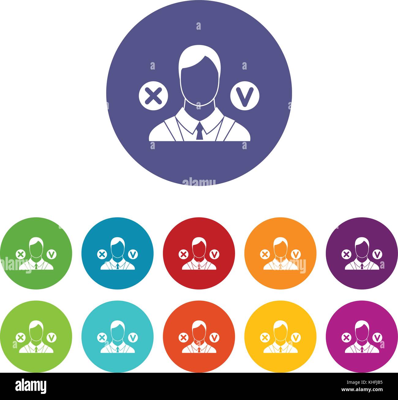 Selection set icons Stock Vector Image & Art - Alamy