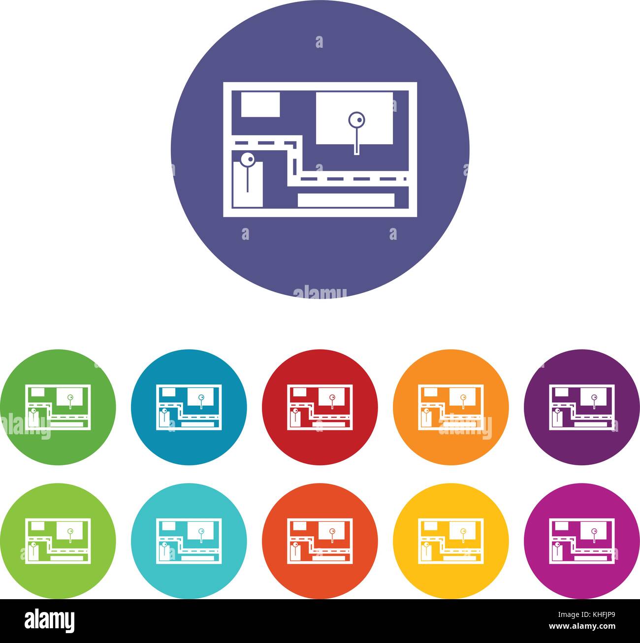 Navigator set icons Stock Vector Image & Art - Alamy