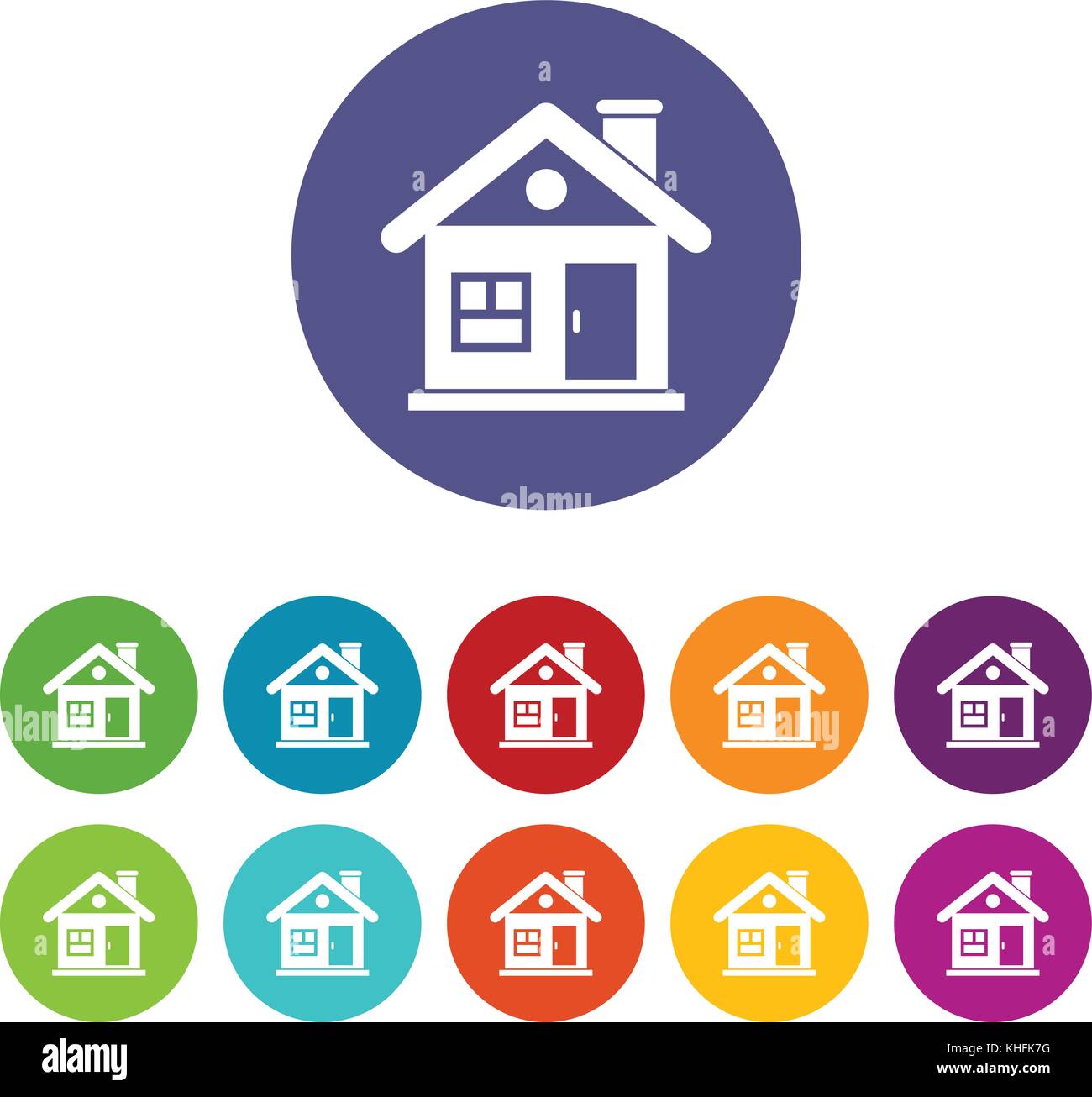 House set icons Stock Vector Image & Art - Alamy
