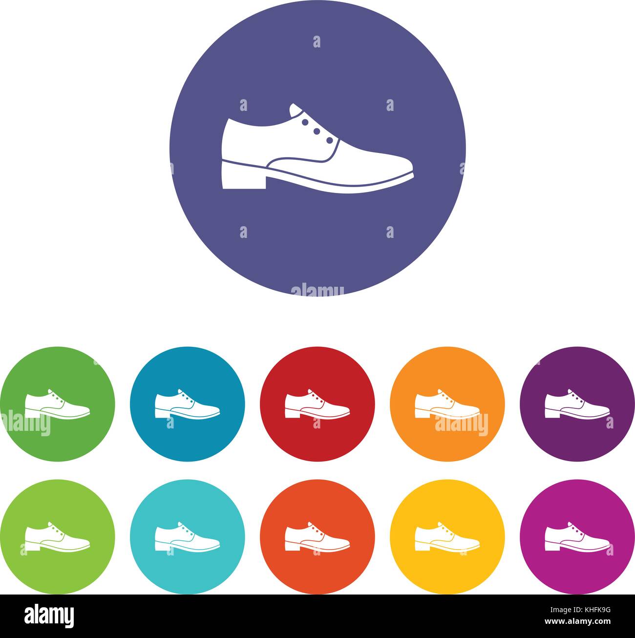 Men shoe set icons Stock Vector Image & Art - Alamy