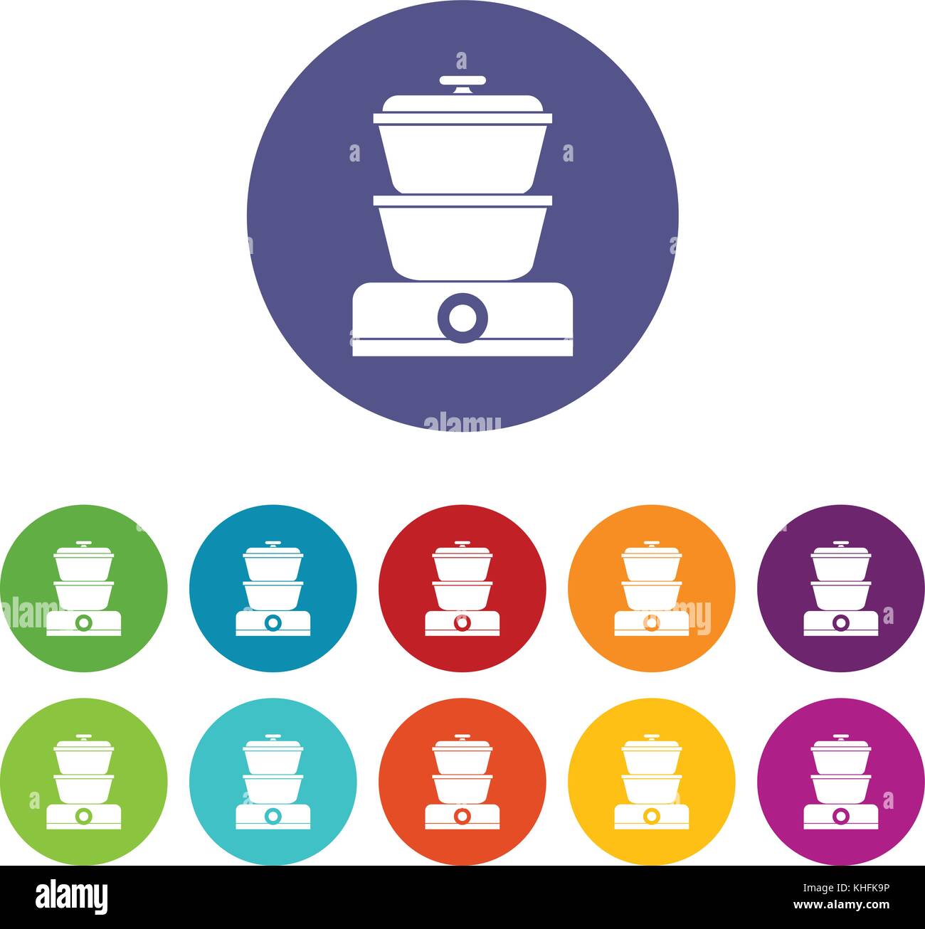 Steamer set icons Stock Vector Image & Art - Alamy