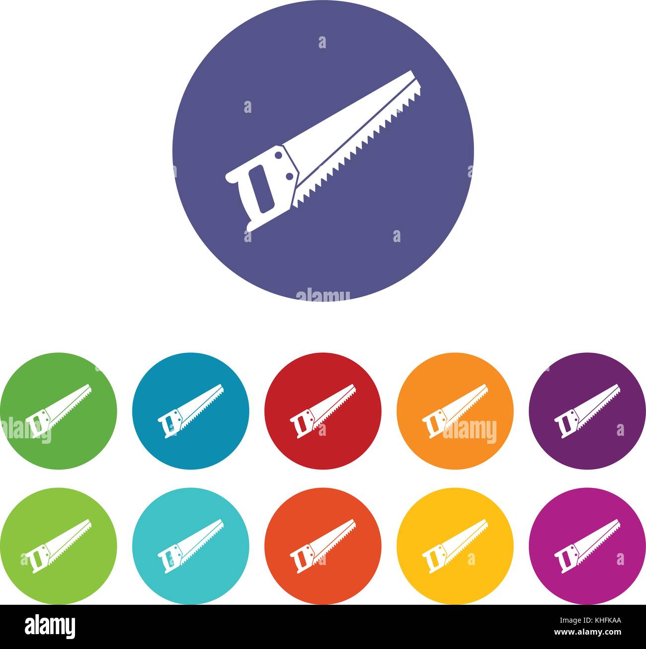 Saw set icons Stock Vector Image & Art - Alamy