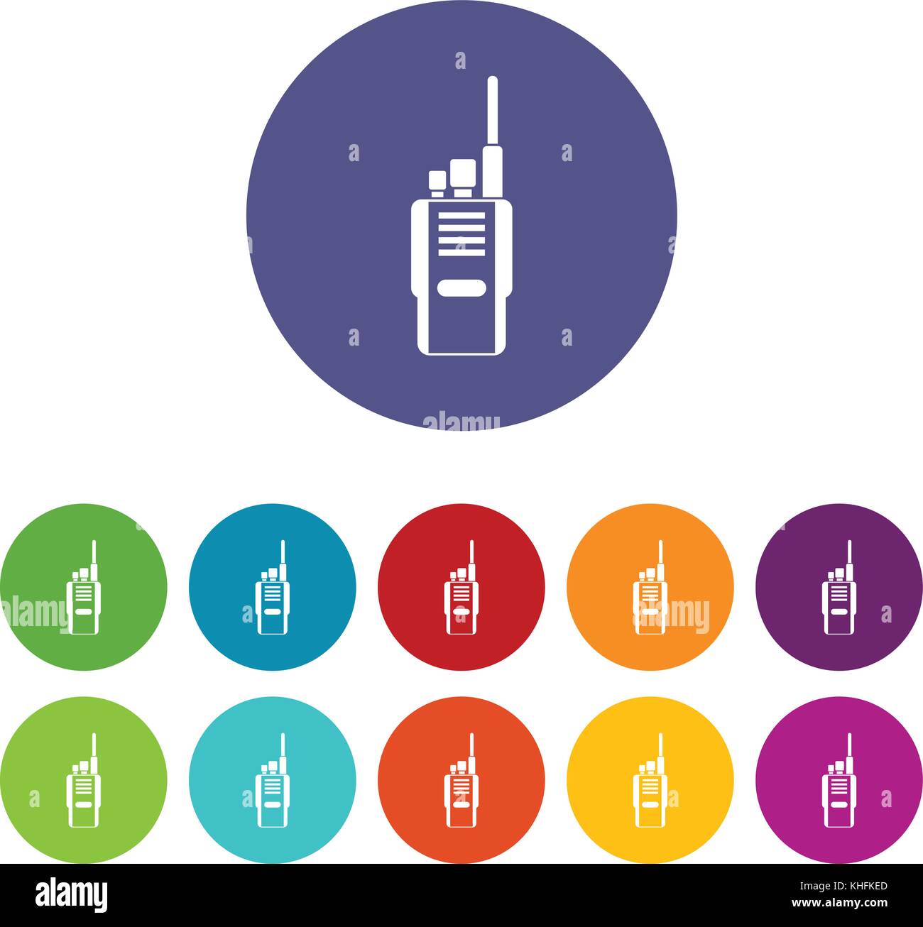 Radio set icons Stock Vector Image & Art - Alamy