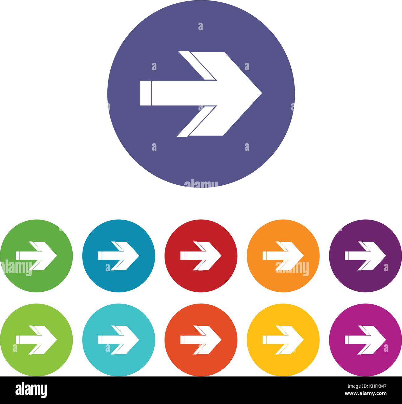 Arrow set icons Stock Vector Image & Art - Alamy