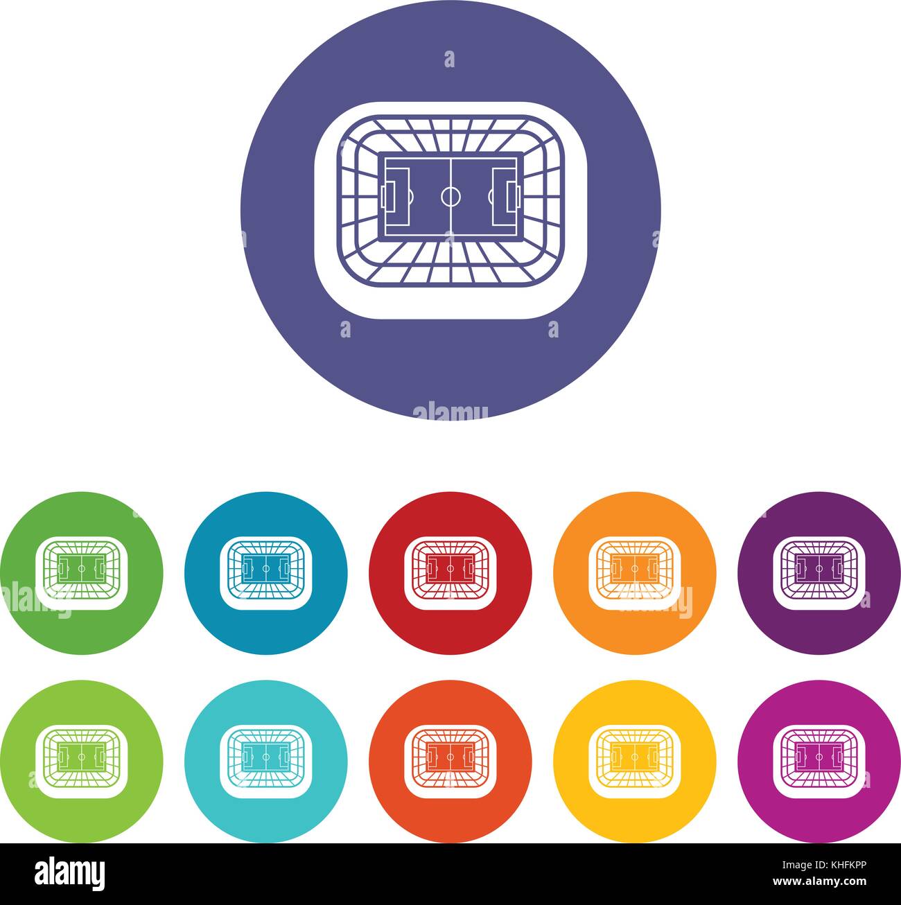 Stadium top view set icons Stock Vector Image & Art - Alamy