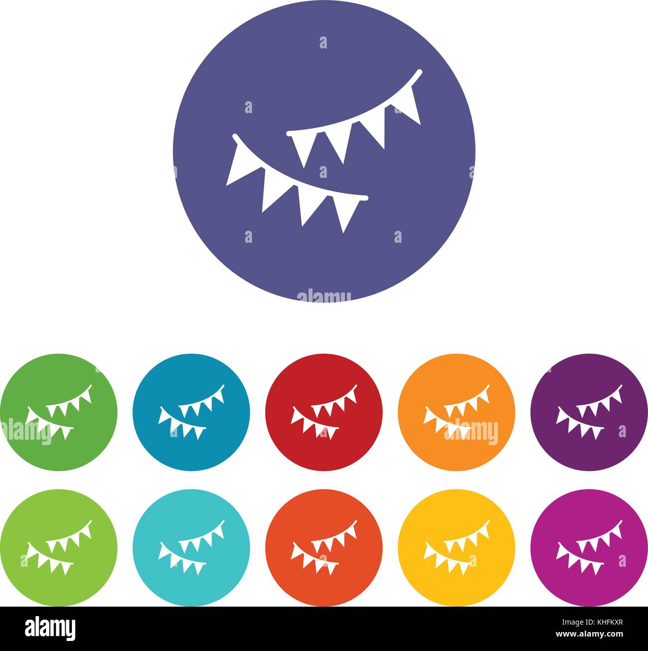 Holiday flags set icons Stock Vector Image & Art - Alamy