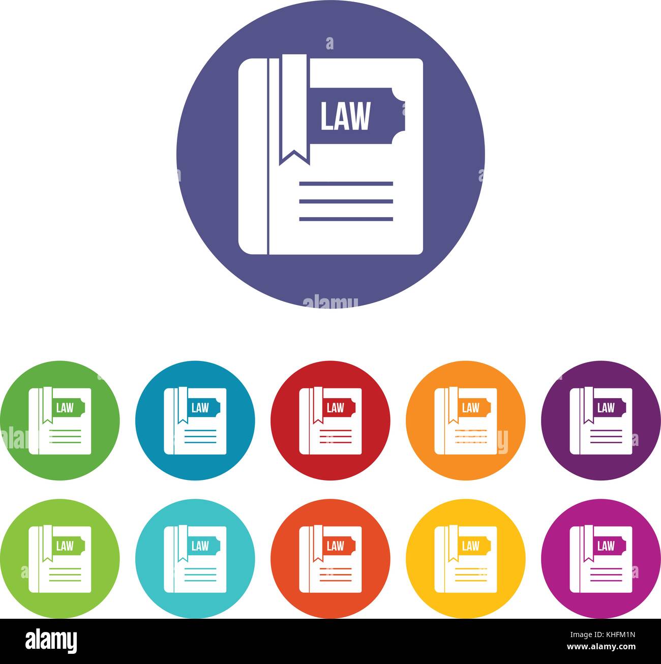 Law book set icons Stock Vector Image & Art - Alamy