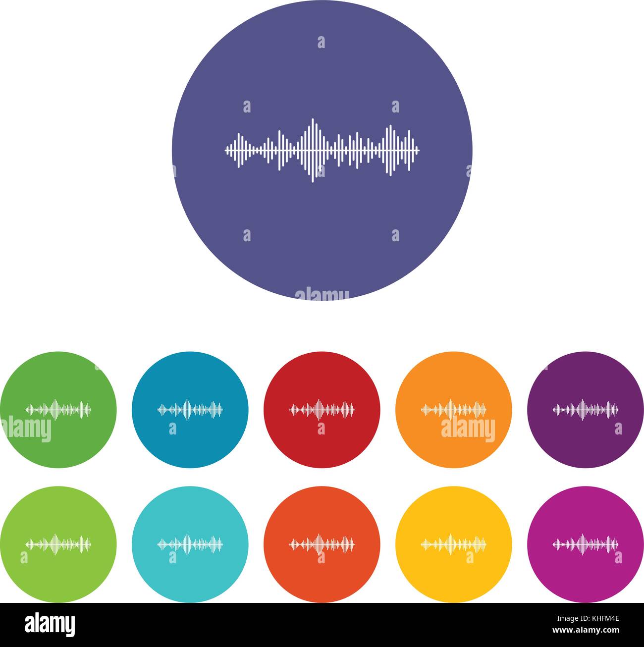 Musical pulse set icons Stock Vector Image & Art - Alamy