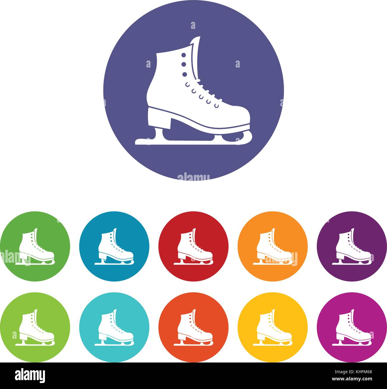 Skates set icons Stock Vector Image & Art - Alamy